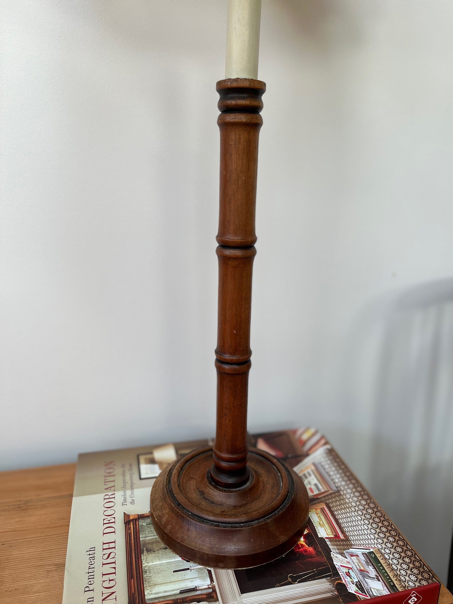 Vintage Bamboo Candlestick lamp base – TarnLondon